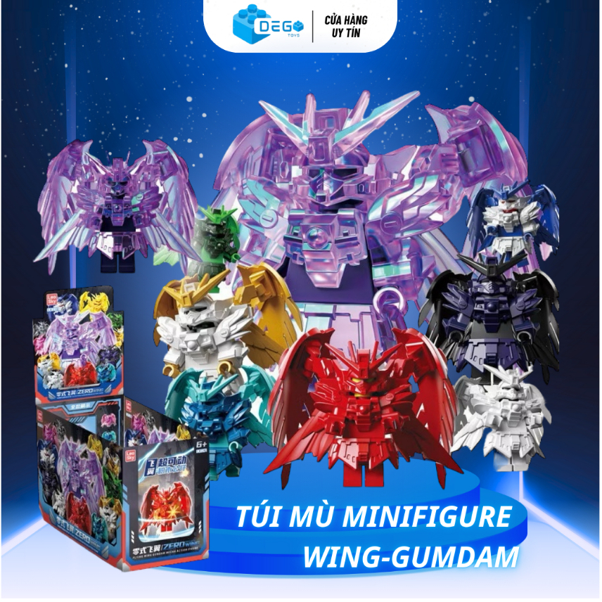 [ TÚI MÙ GUNDAM ] Túi mù minifigure Wing gundam Túi mù Gundam có cánh ...