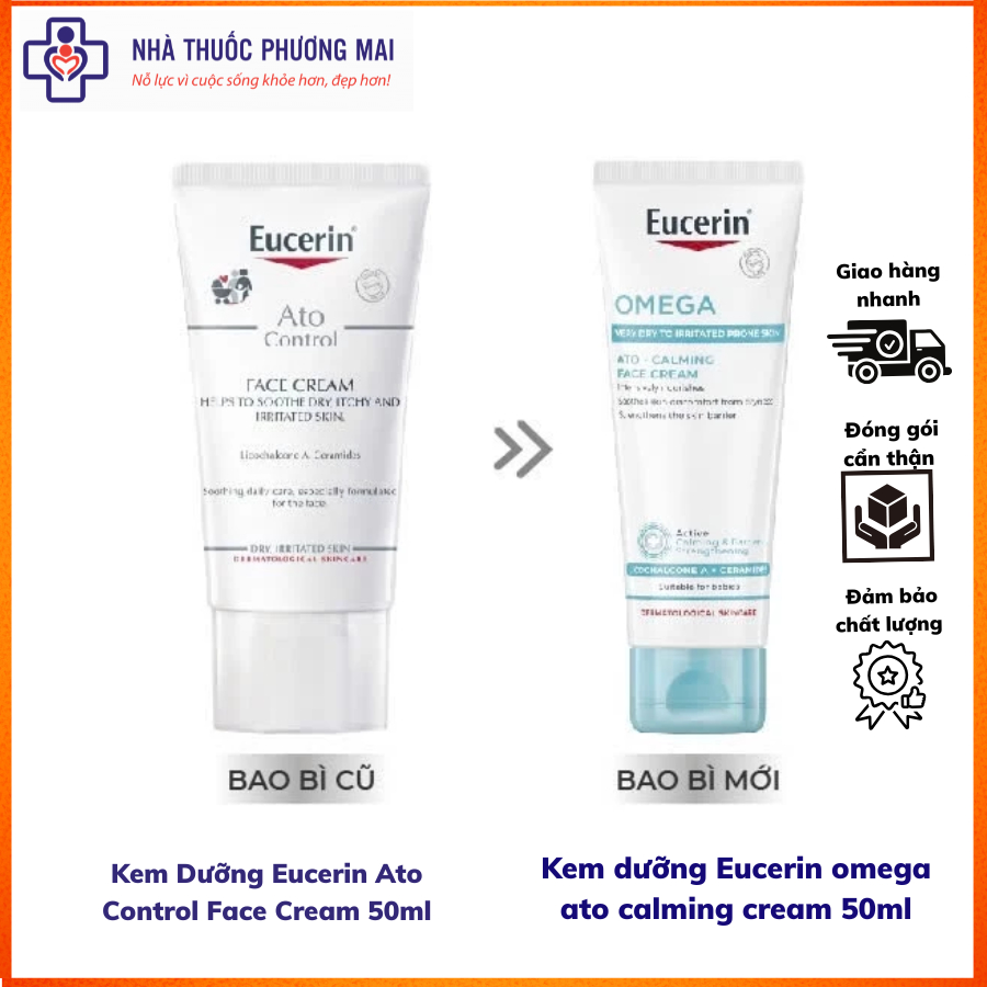 [Chính hãng]Kem Dưỡng Eucerin Omega Ato Calming Face Cream 50ml ...
