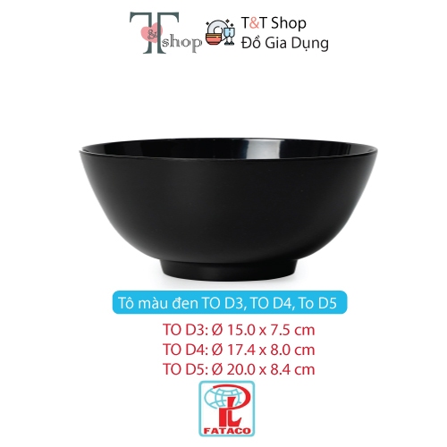 [HỎA TỐC]Tô Súp, Canh, Ăn Phở Tròn To Nhẵn Bóng Nhựa Melamine Fataco ...