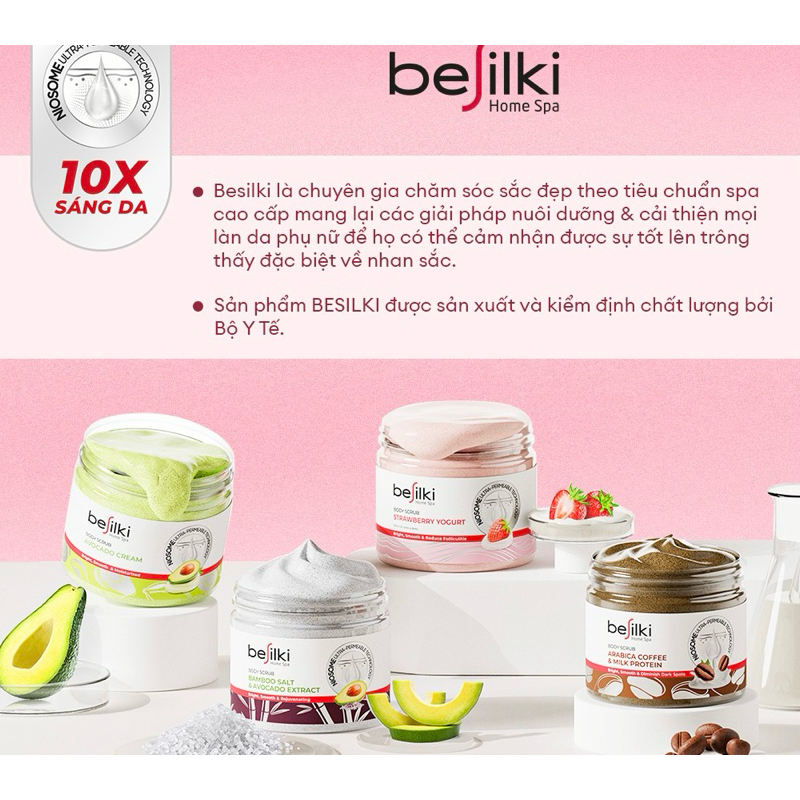 Tẩy da chết body sáng mịn da besilki | Shopee Việt Nam