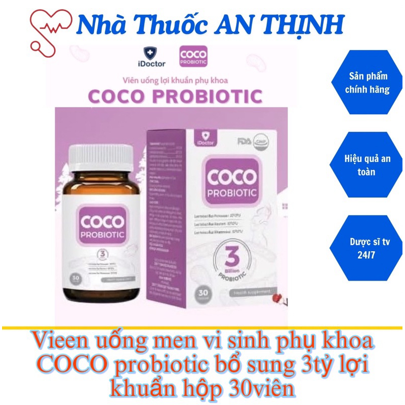 (Chính hãng ) Viên uống men vi sinh phụ khoa COCO PROBIOTIC của iDoctor ...