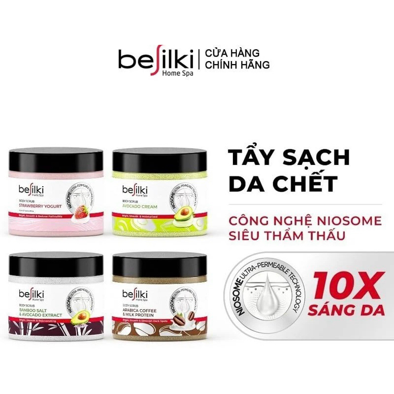 Tẩy da chết body Besilki, 170ml | Shopee Việt Nam