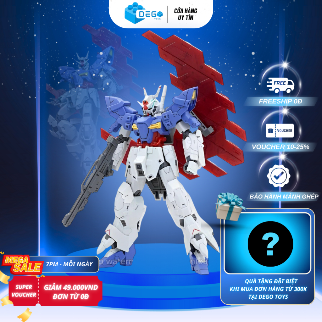 Mô hình lắp ráp HG Moon Gundam hãng JJ cao 12cm. đồ chơi lắp ráp mô ...