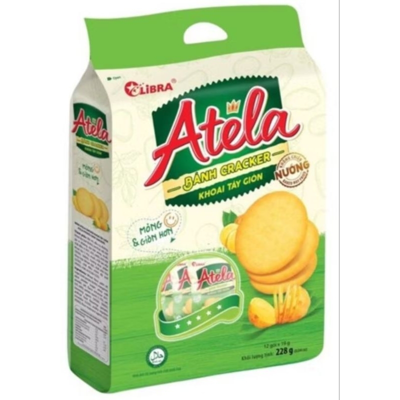 Bánh Atela Cracker Khoai Tây Đủ Loại_228gr | Shopee Việt Nam
