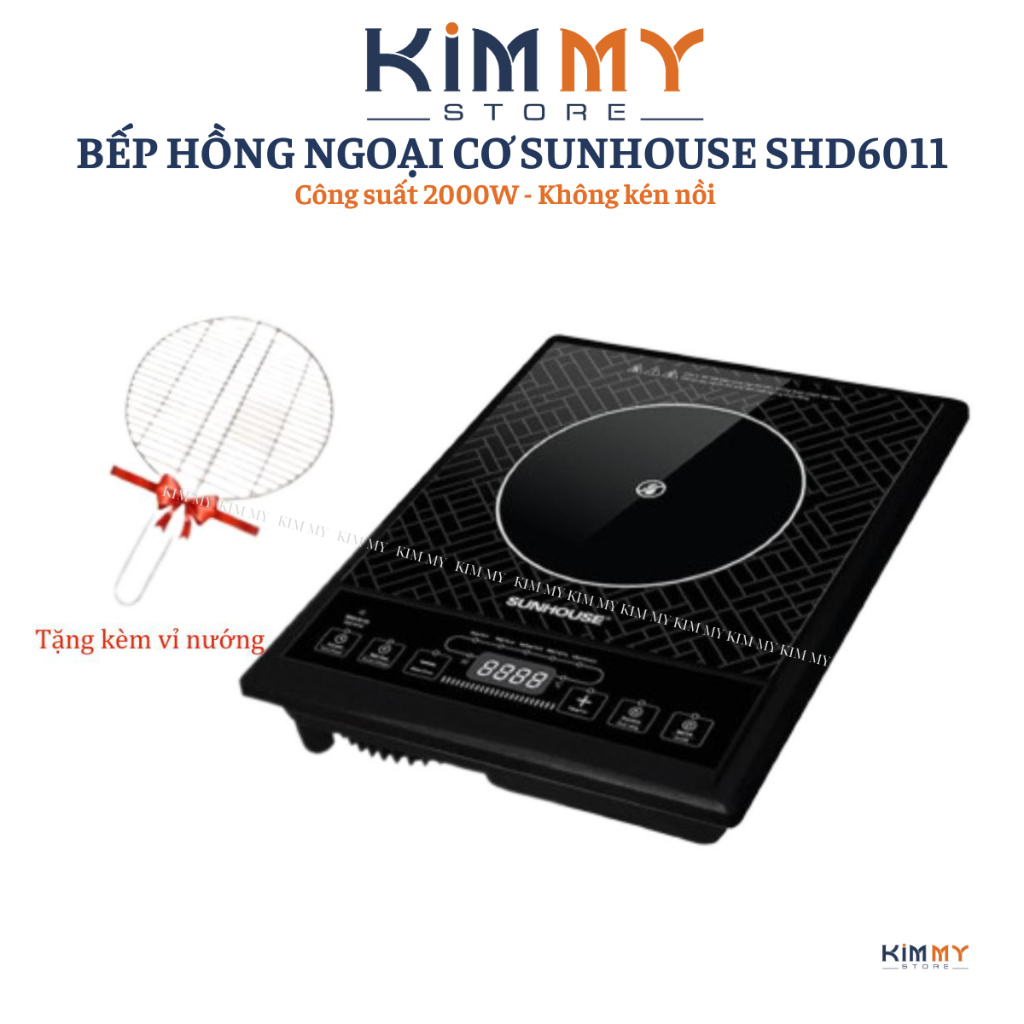 BẾP HỒNG NGOẠI CƠ SUNHOUSE SHD6011-TẶNG KÈM VỈ NƯỚNG-KHÔNG KÉN NỒI ...
