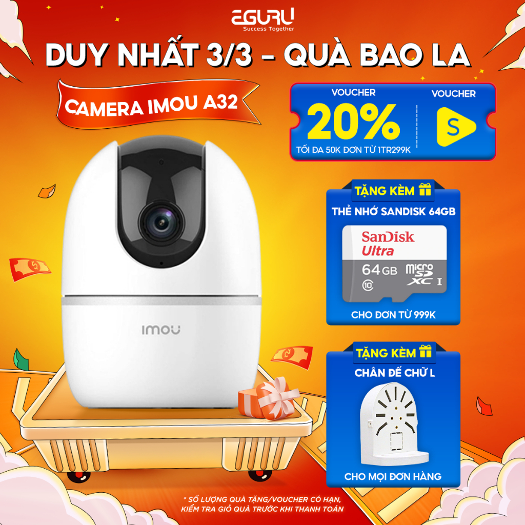 Camera Wifi IMOU A32EP 3MP | A52P 5MP | A23P | A42 | A22EP Phát Hiện ...