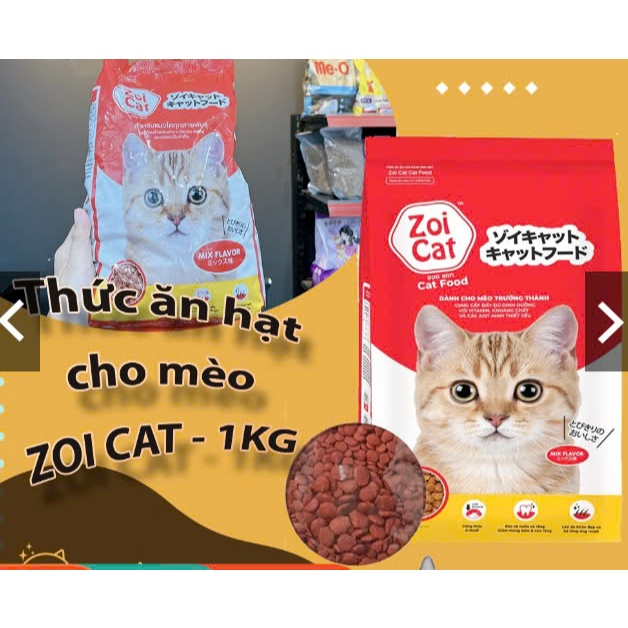 Thức Ăn Hạt Cho Mèo ZOI CAT gói 1kg - Thức Ăn Cho Mèo Mọi Độ Tuổi ...