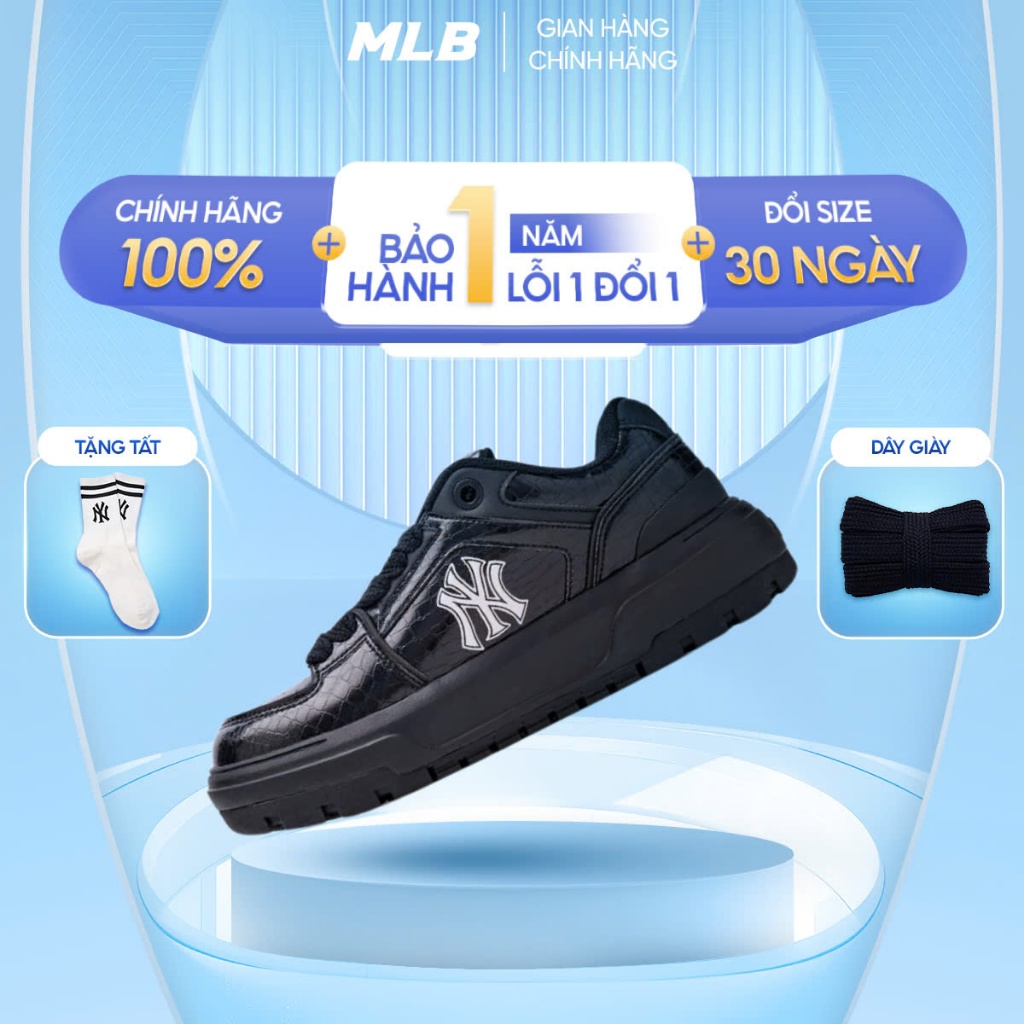 Giày MLB Chunky Liner Wide Lux màu đen chính hãng , giày sneaker mlb ...