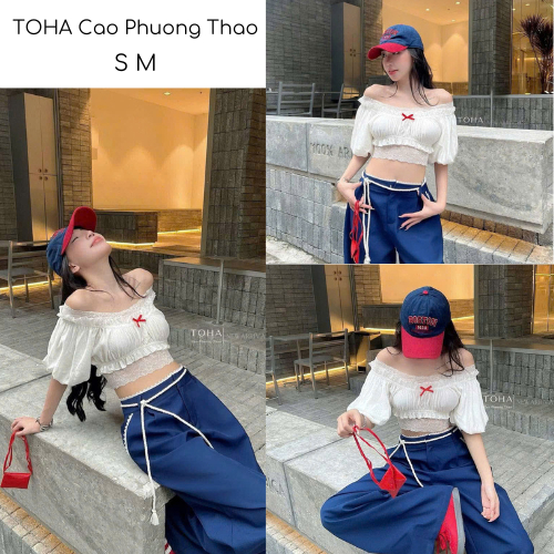 Áo Crop Tay Bồng Trắng By TOHA CPT | Shopee Việt Nam