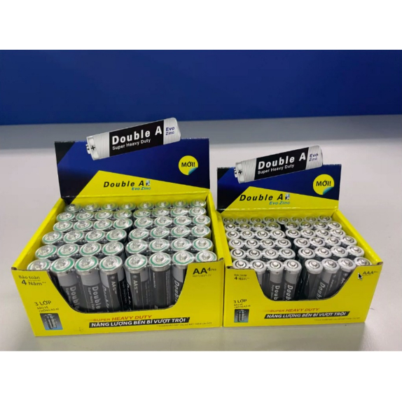 [ PIN DOUBLE A EVO ZINC] HỘP 48 VIÊN PIN 2A, 3A DOUBLEA, ĐIỆN NĂNG BỀN ...