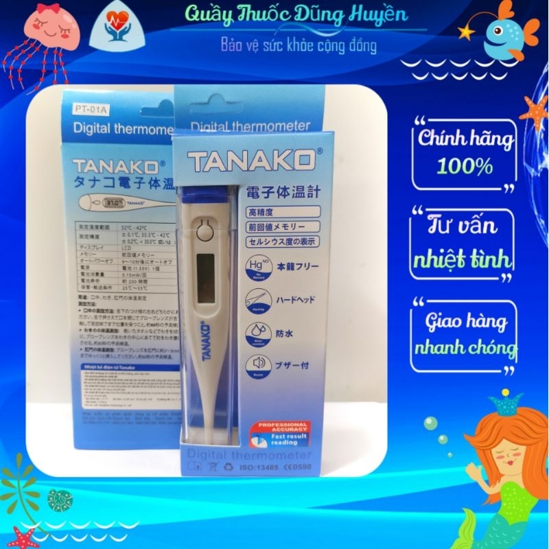 Nhiệt kế điện tử TANAKO đo nhiệt độ cơ thể | Shopee Việt Nam
