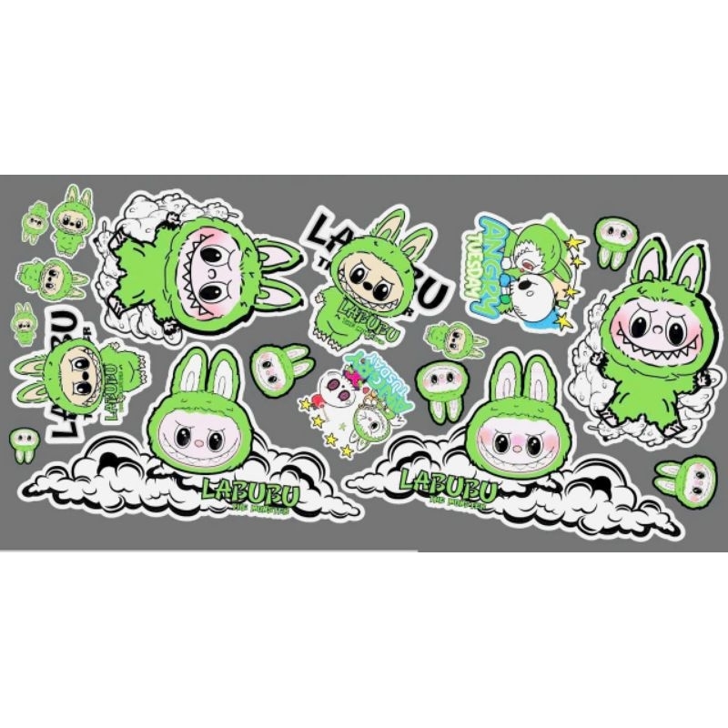 Tem labubu siêu đẹp decal dán xe giá 1 tấm to | Shopee Việt Nam