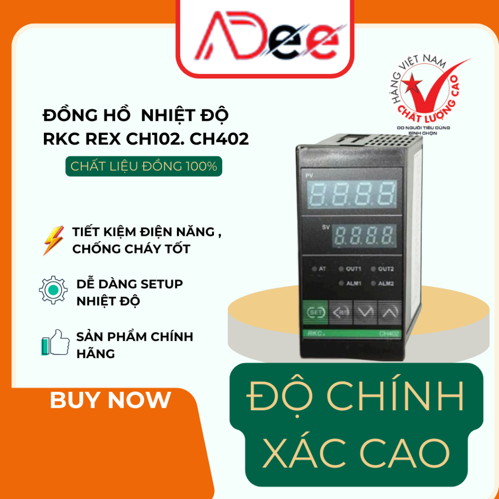 ĐỒNG HỒ ĐIỀU CHỈNH NHIỆT ĐỘ RKC REX CH102. CH402 | Shopee Việt Nam