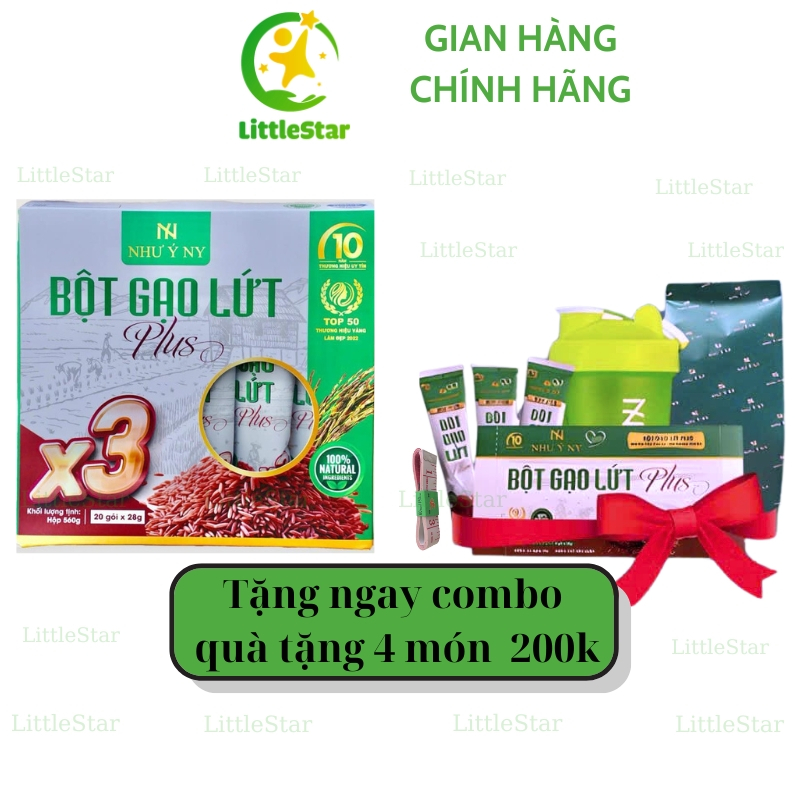 Bột Gạo Lứt X3 Plus (20 gói ) và mẫu 800g - Trà lá nam - Như Ý Ny - Kèm LY và Thước Dây | Shopee ...