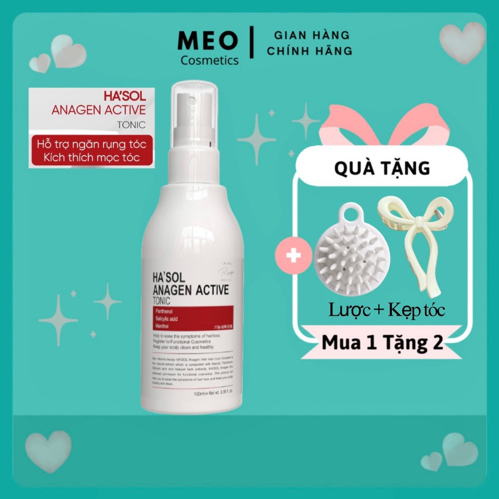 Xịt Kích Mọc Tóc Hasol Anagen Active Tonic 100ml Dưỡng Da Đầu Nuôi ...