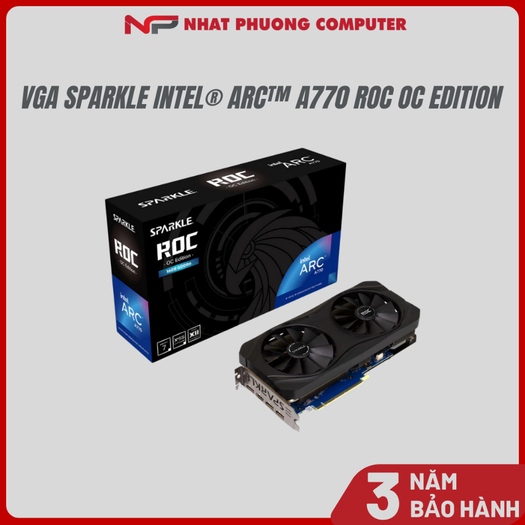 Card Màn Hình SPARKLE Intel® Arc™ A770 ROC OC Edition SA770R-16GOC ...
