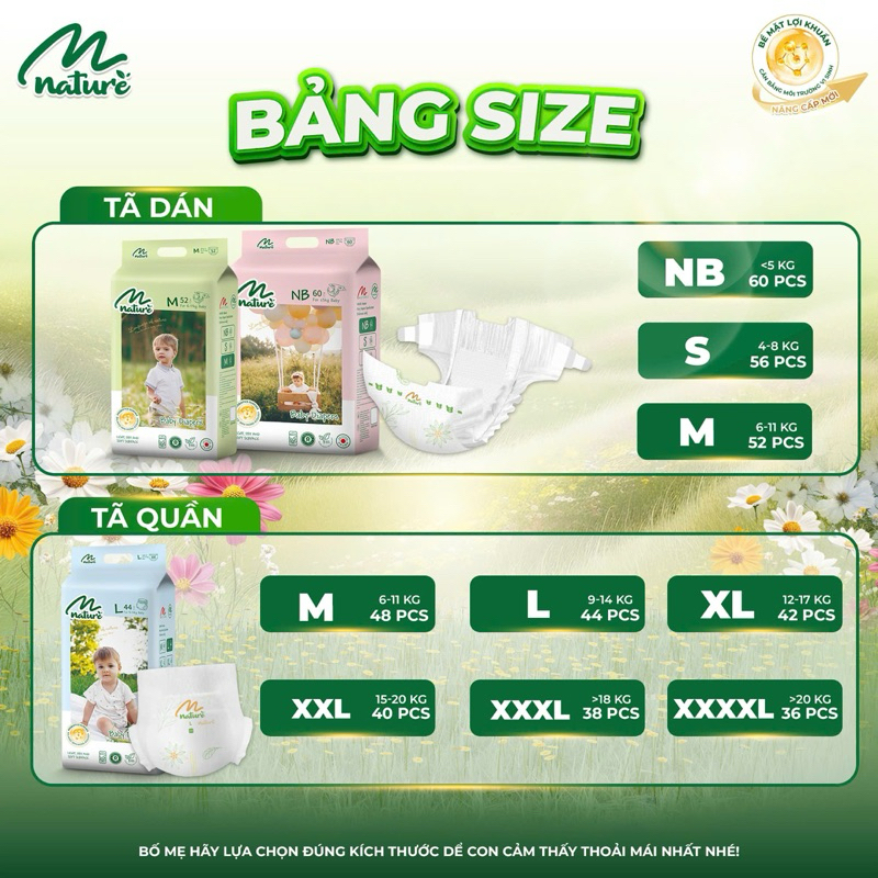 [ 1b ] bim MOMO NATURE ( xanh ) mẫu mới | Shopee Việt Nam