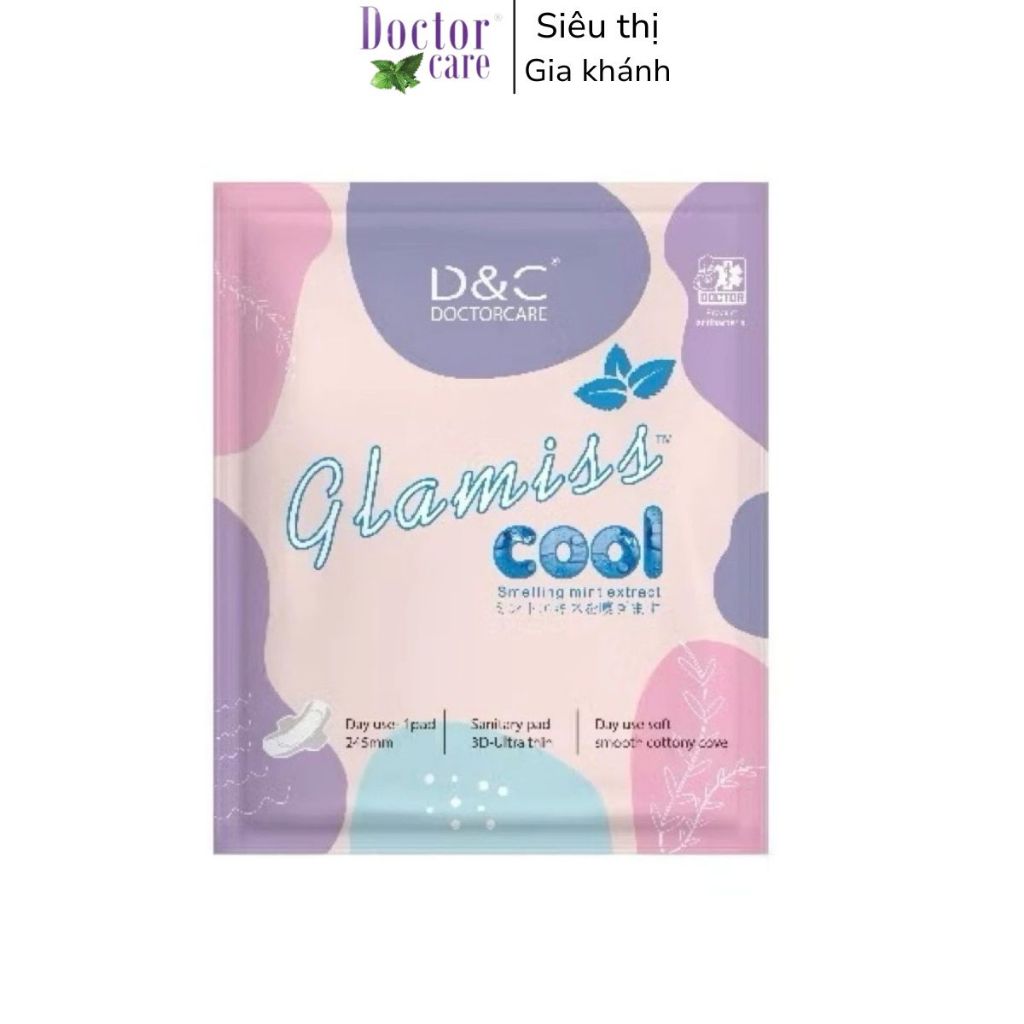 Miếng dùng thử băng vệ sinh Glamiss Cool loại ,ban ngày,ban đêm ...