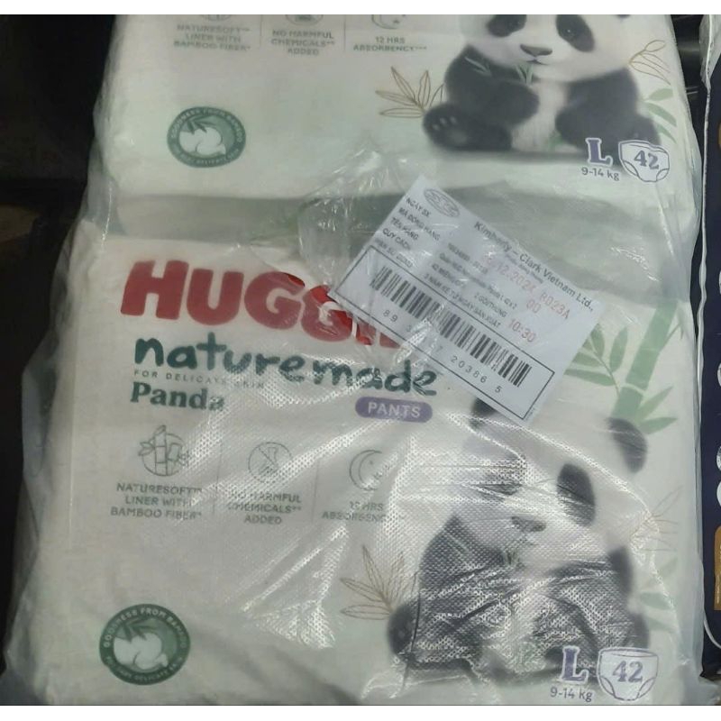 Combo 2 Tã quần Huggies Nature made Panda size M56/L42/XL36/XXL24 ...