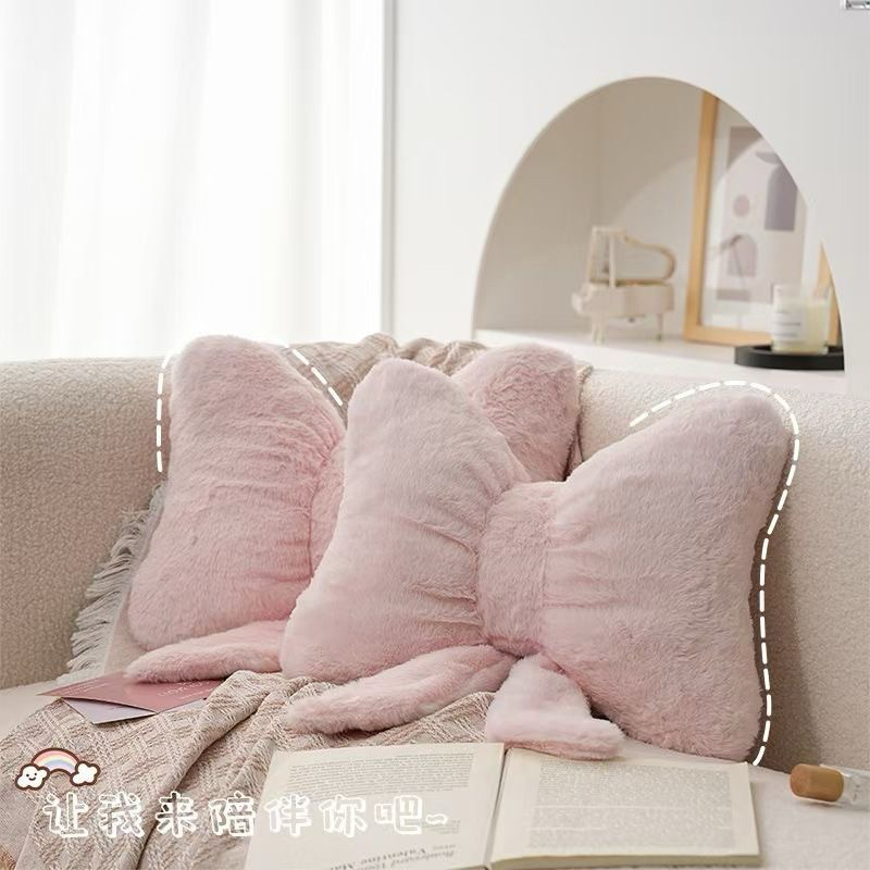 Gối Nơ hồng, gối tựa lưng, gối ôm, gối decor xinh | Shopee Việt Nam