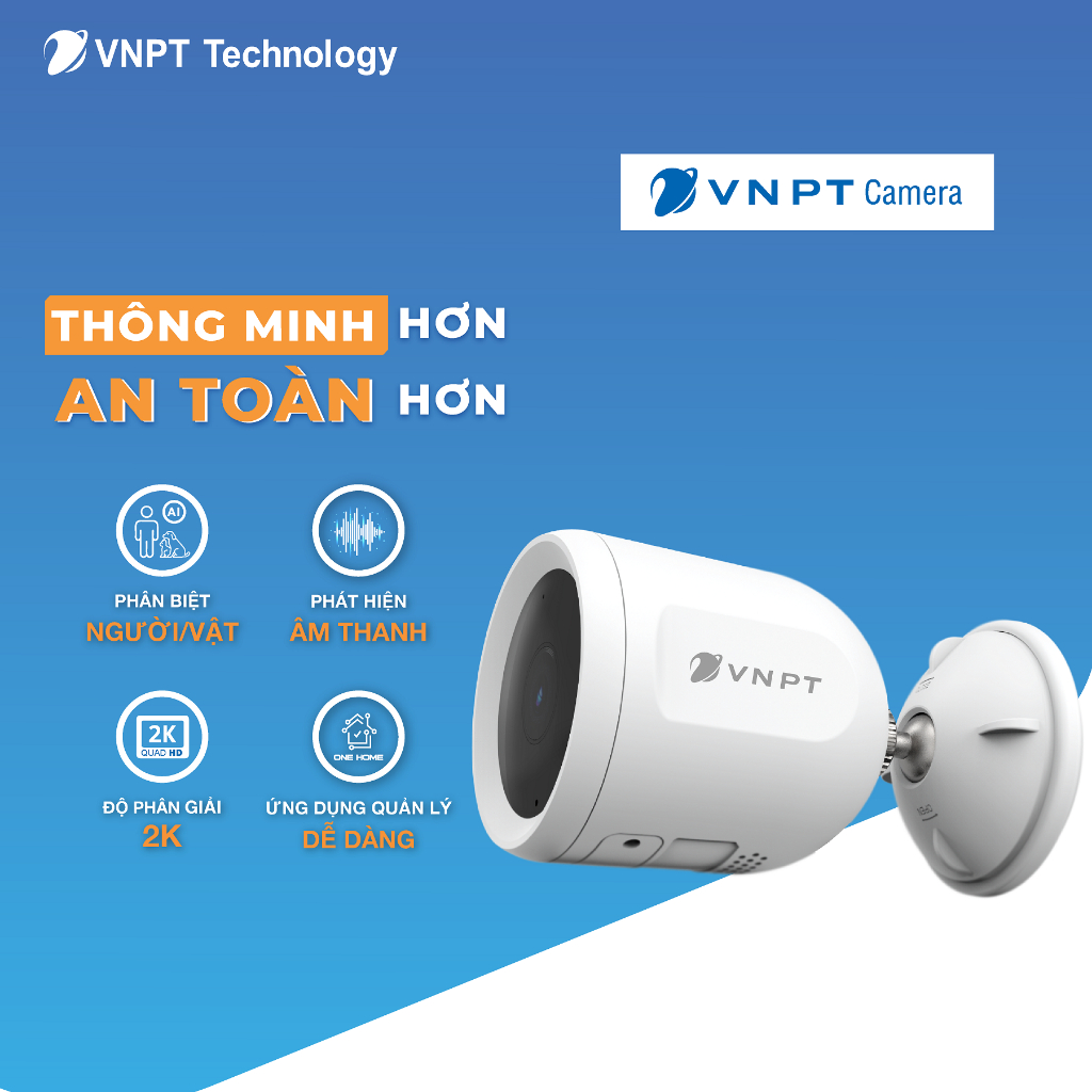 Camera thông minh chính hãng VNPT - VNPT SMART CAMERA ES311P, quan sát ...