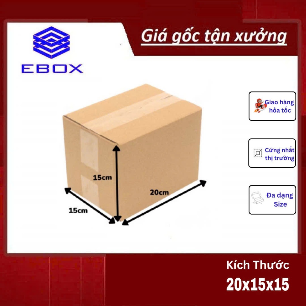 20x15x15 Hộp carton đóng hàng | Shopee Việt Nam