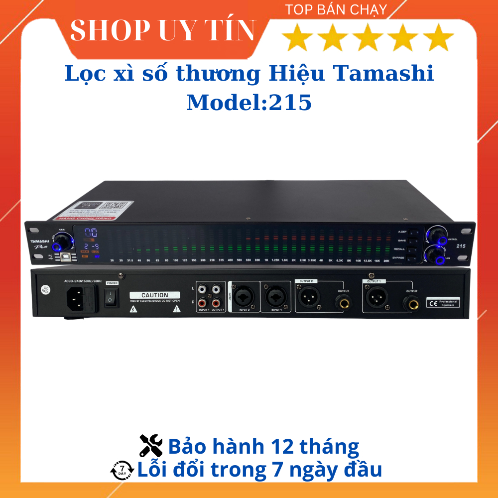 Lọc xì số Tamashi Pro-215 Lọc Tiếng Cực Hay- Loại Bỏ Tạp Âm, Cắt Tần Số ...