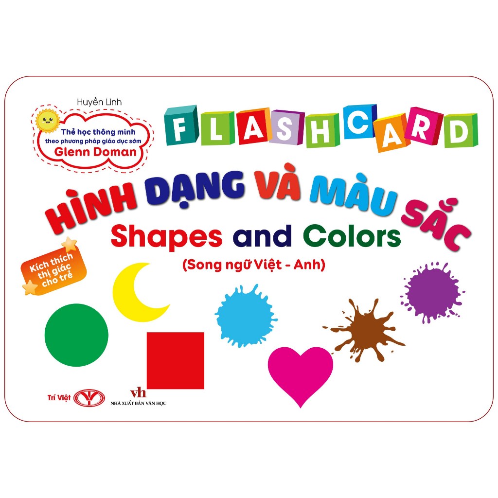 Bộ Thẻ Học Thông Minh Cho Bé - Flashcard Song Ngữ - Hình dạng và màu ...