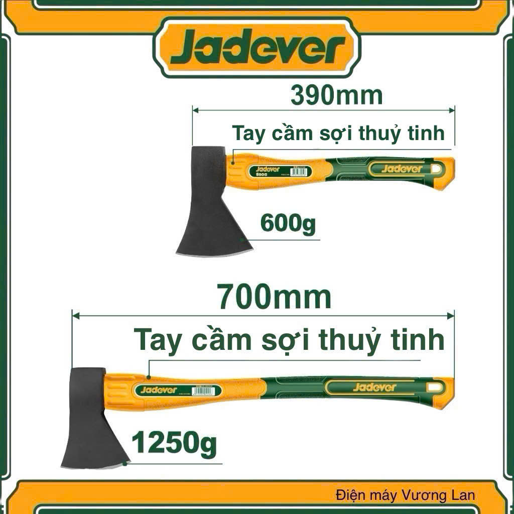 Búa rìu bổ củi, chặt cây Jadever, Đầu búa được rèn thả và xử lý nhiệt ...