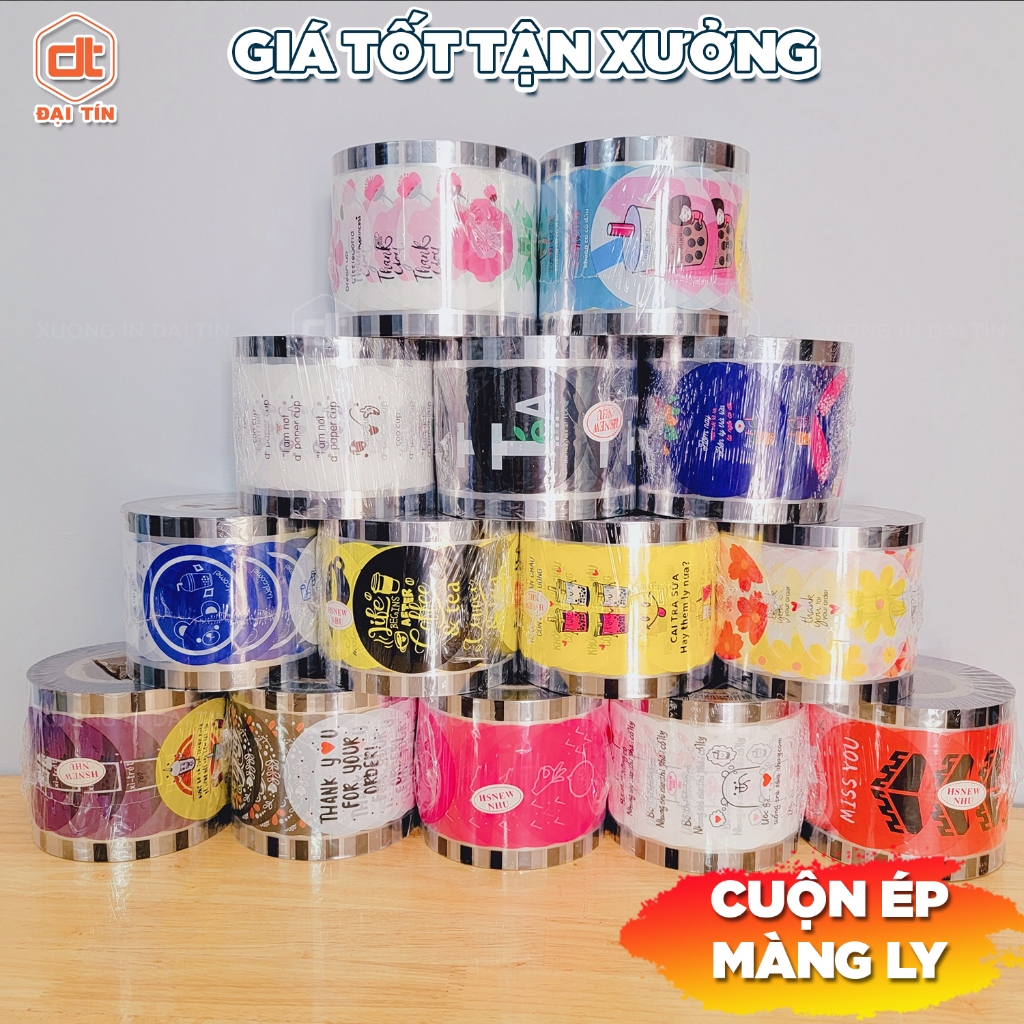 Cuộn ép màng ly nhỏ, màng dập cốc mẫu mới dành cho ly PP từ 360ml đến ...