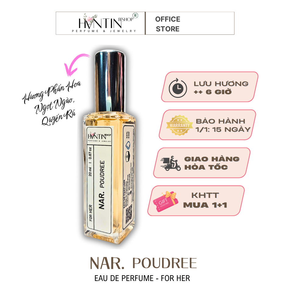 NƯỚC HOA NỮ HANTINB'SHOP NAR. POUDREE HƯƠNG PHẤN HOA QUYẾN RŨ | Shopee ...