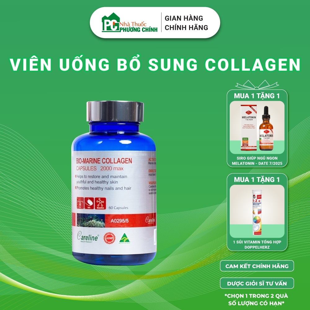 [Date 08/25] Viên Uống Collagen Úc Careline Bio Marine Collagen Giúp Da ...
