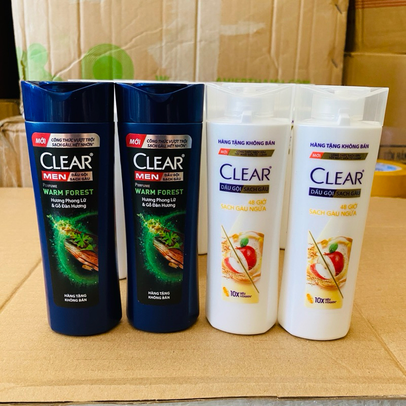 [CHÍNH HÃNG] 01 chai dầu gội Clear mẫu mới sạch gào ngứa chai nhỏ du ...
