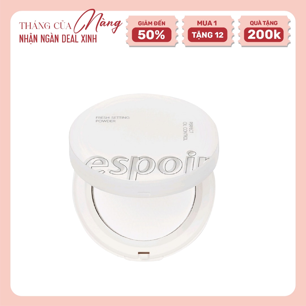 Phấn Phủ Nén Kiềm Dầu Espoir Fresh Setting Powder 9g | Shopee Việt Nam