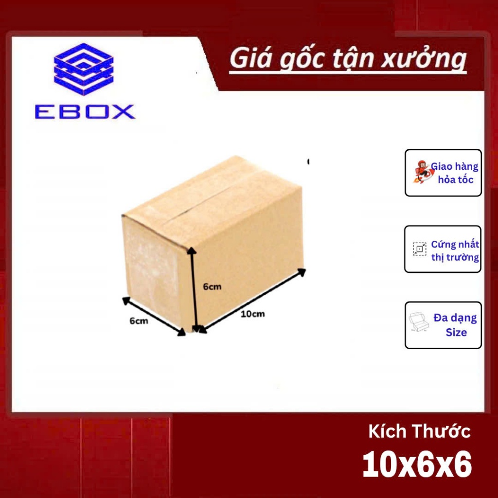 10x6x6 Combo 10 Hộp carton đóng hàng | Shopee Việt Nam