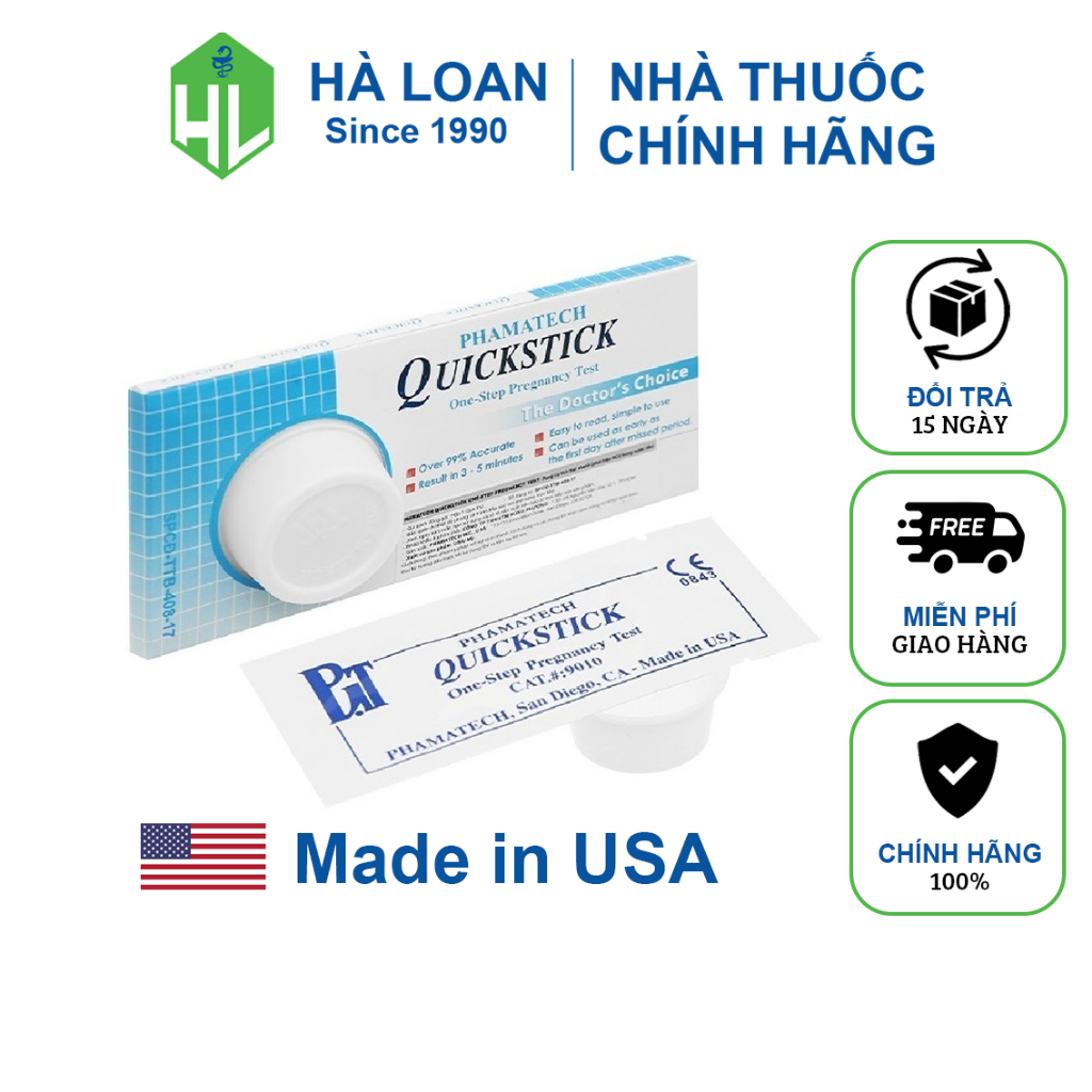 Que thử thai Quickstick USA - cho kết quả nhanh chóng và chính xác 100% ...