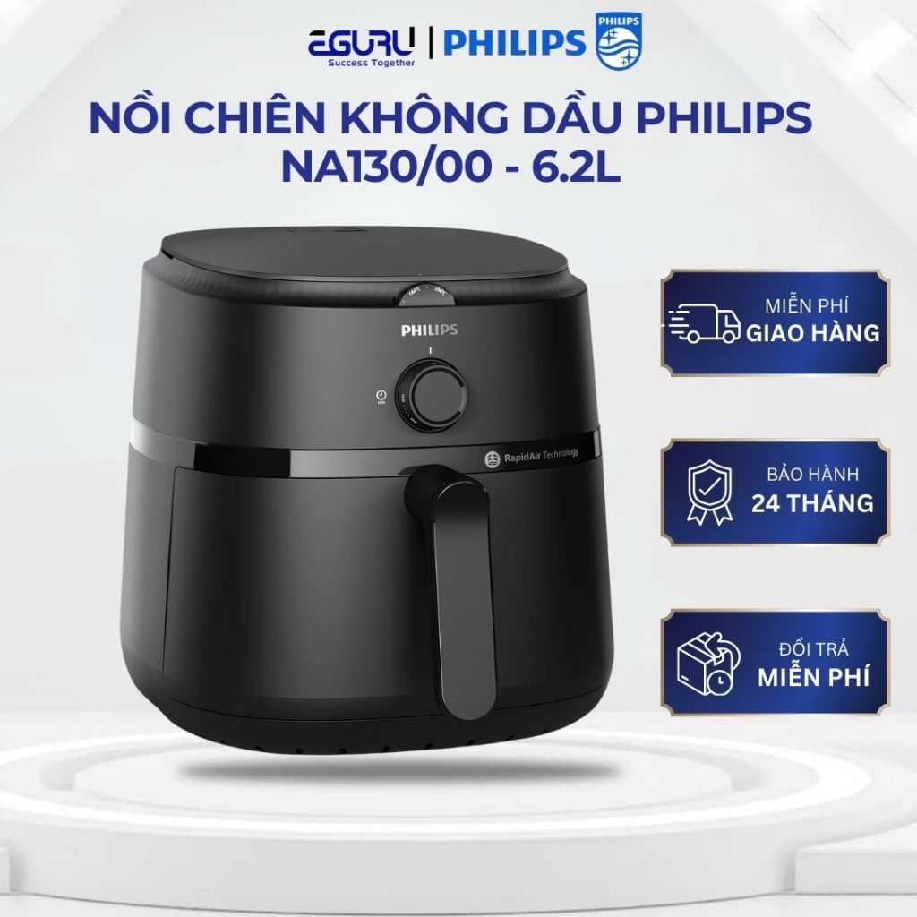 Nồi chiên không dầu thế hệ mới Philips NA130/00 NA130 dung tích 6.2 lít ...