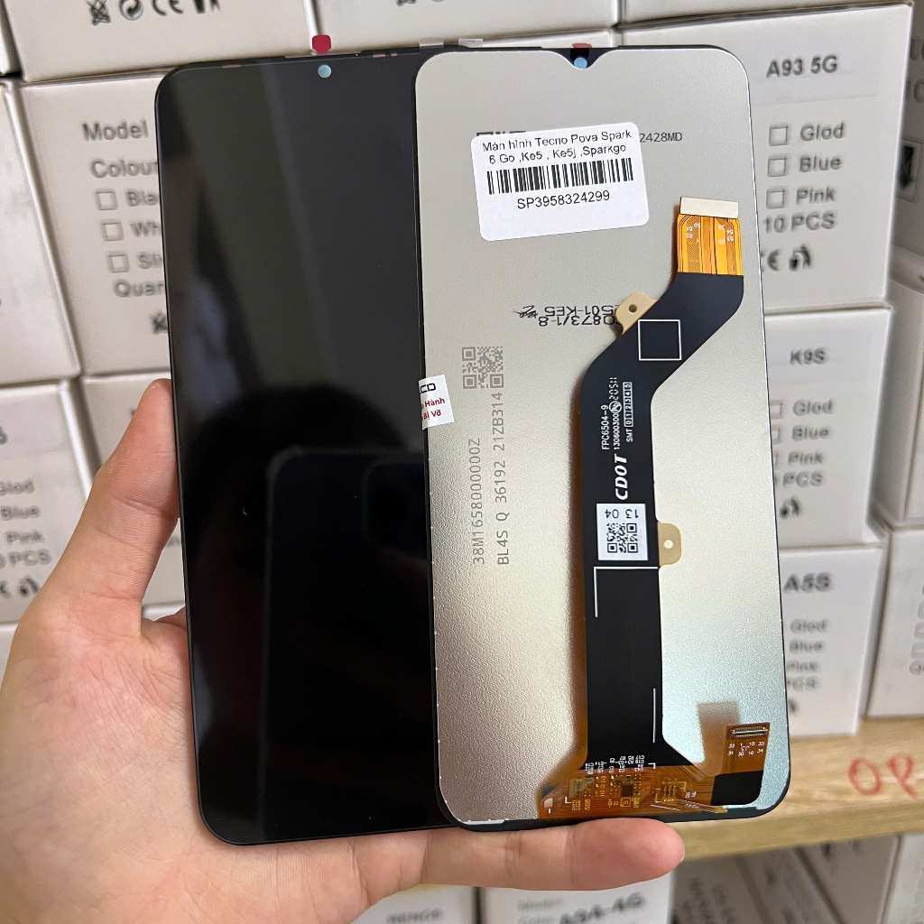 Màn hình Tecno Pova Spark 6 Go ,Ke5 , Ke5j ,Sparkgo 2020 ,S16 + tua vít ...
