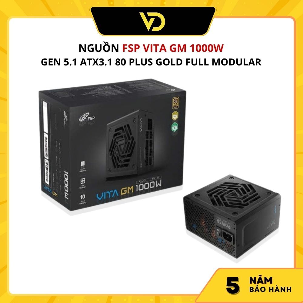 Nguồn Máy Tính Fsp Vita GM 1000w 80 Plus Gold Full Modular Gen 5.1 Atx3.1 | Shopee Việt Nam