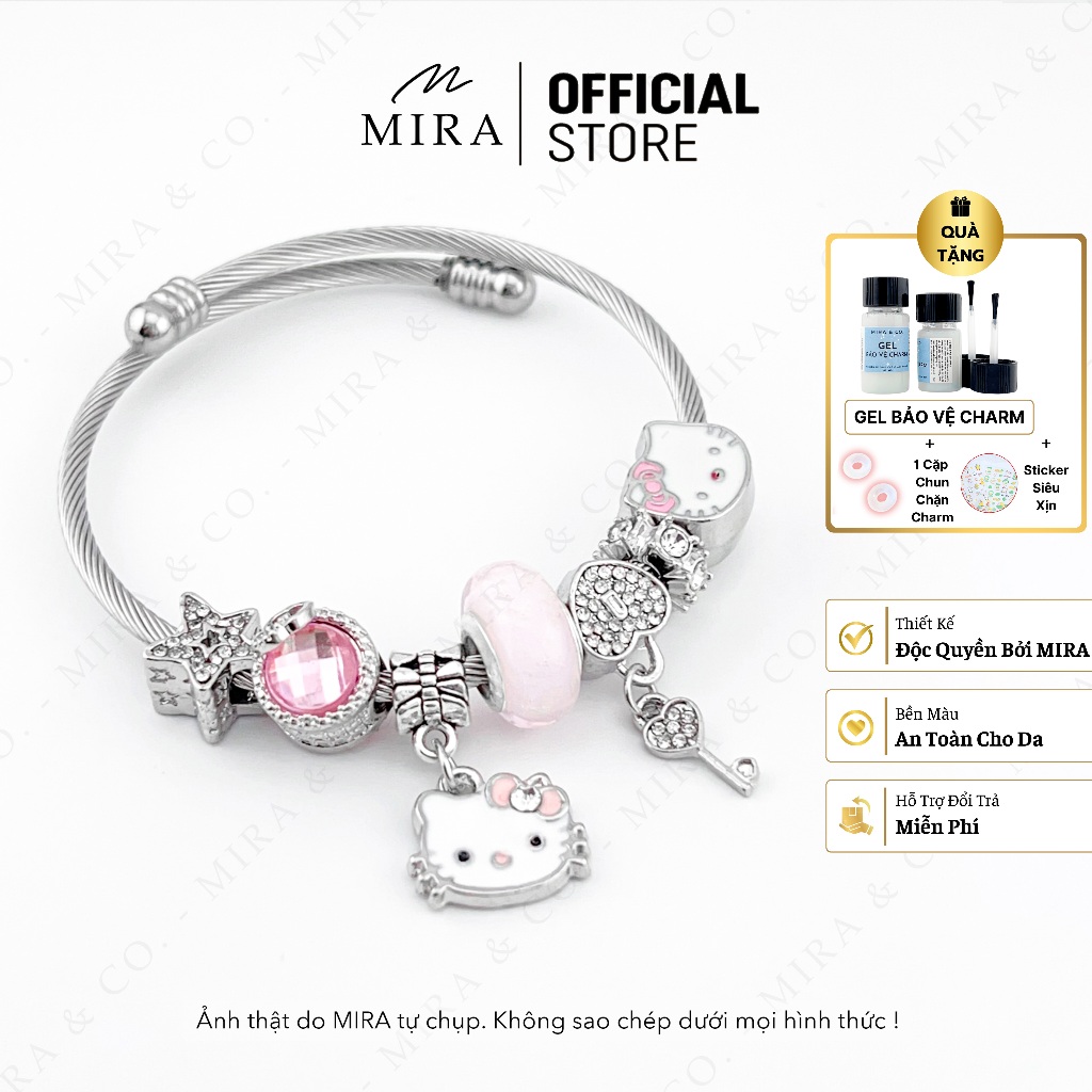 Lắc Tay PanDo KPAN-M16 Charm Hoạt Hình Hello Kitty Phụ Kiện Đủ Loại ...