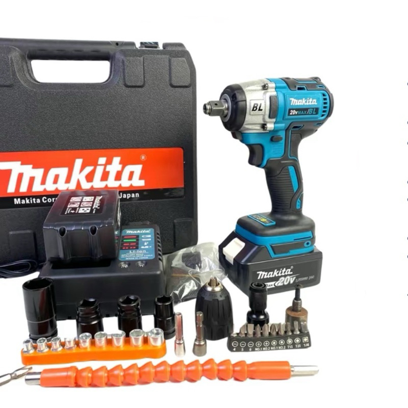 Máy Siết Bulong Pin MAKITA 20V, Máy bắn bulong, Lực Siết 380Nm,Mở ốc nồi xe ga, ốc bulong, bắt ...