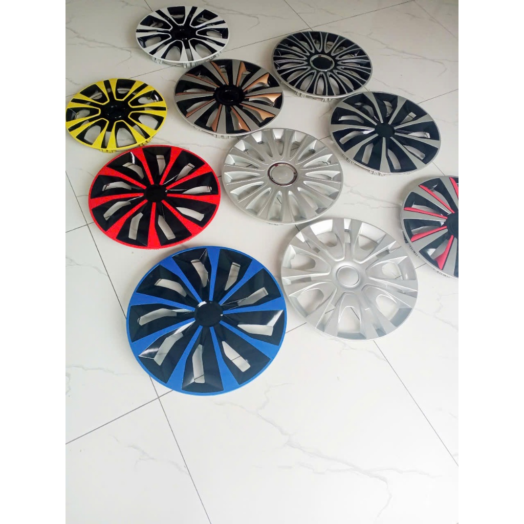 ốp lazang xe suzuki R12 - R13 - R14 - R15 ốp cho xe ô tô vành sắt hãng kèm logo decan rán suzuki ...