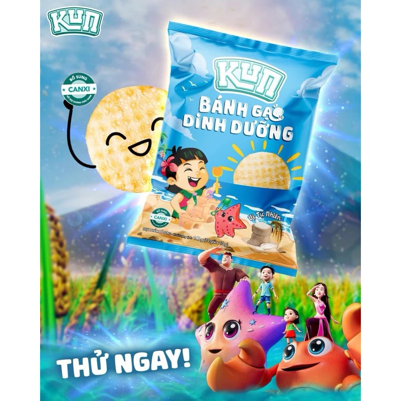 Bánh gạo dinh dưỡng Kun – Giòn tan, giàu dinh dưỡng | Shopee Việt Nam