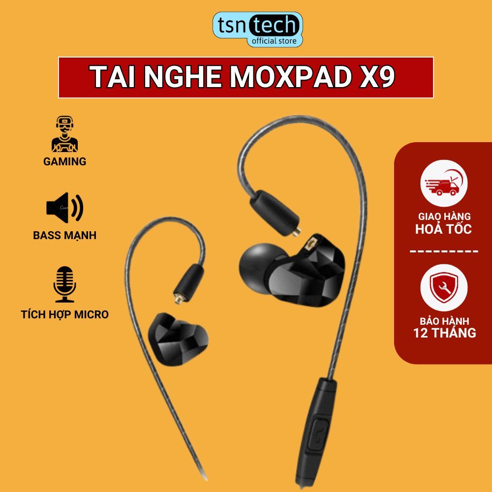 Tai nghe MOXPAD X9 (bản nâng cấp của MOXPAD X3 - tai nghe anh Độ Mixi) | bass cực mạnh, có micro ...