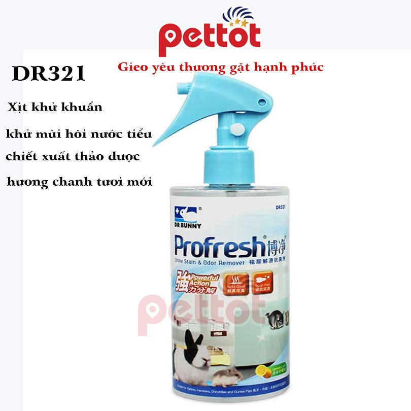 Dr.Bunny Dung dịch khử mùi nước tiểu 300ml - DR321 - Làm sạch cặn nước tiểu - PETTOT | Shopee ...