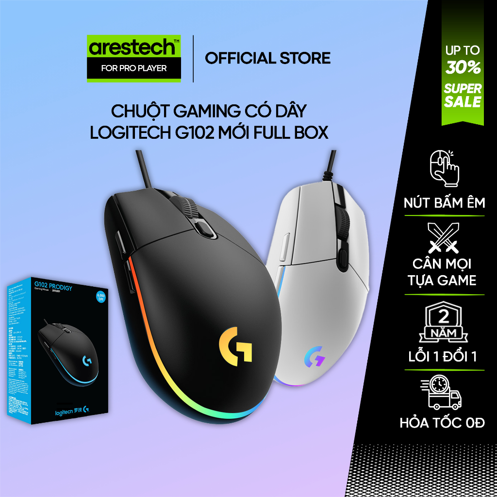 Chuột Gaming Logitech G102 | LED RGB Đổi Màu Độ Nhạy Cao Thiết Kế ...