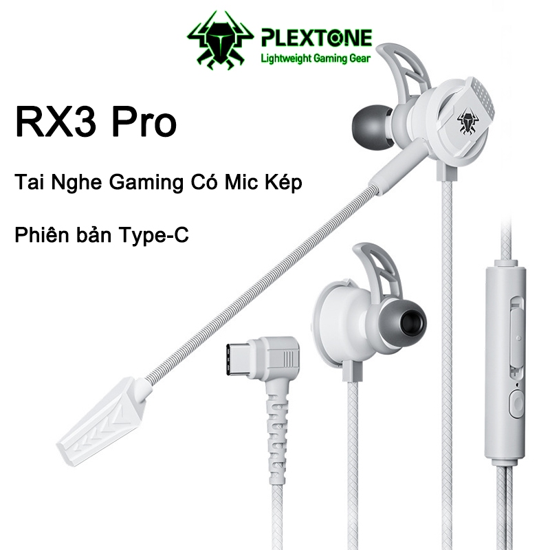 Tai Nghe Có Dây Gaming Plextone RX3 Pro Type-C Version Có Mic Kép Micrô ...