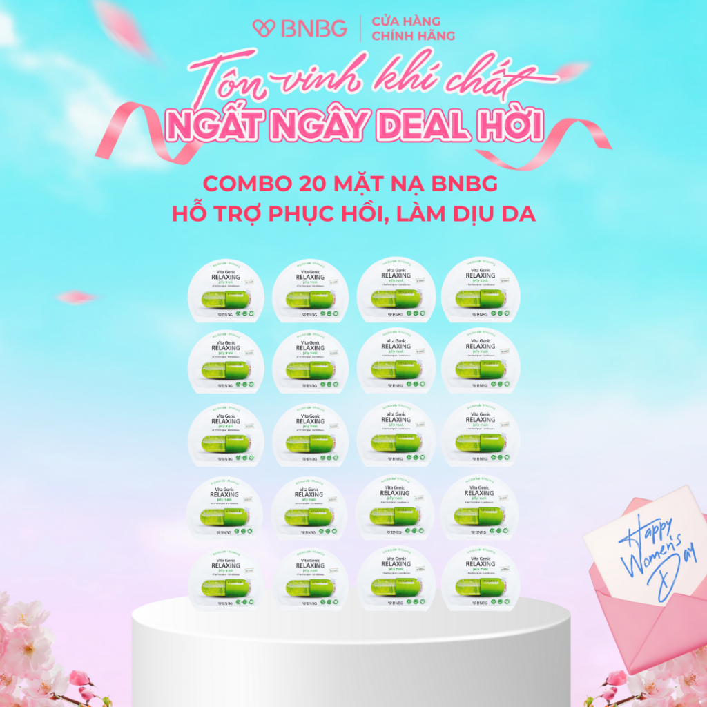 Combo 20 Mặt Nạ BNBG Hỗ Trợ Phục HồI, Làm Dịu Da BNBG Vita Genic ...