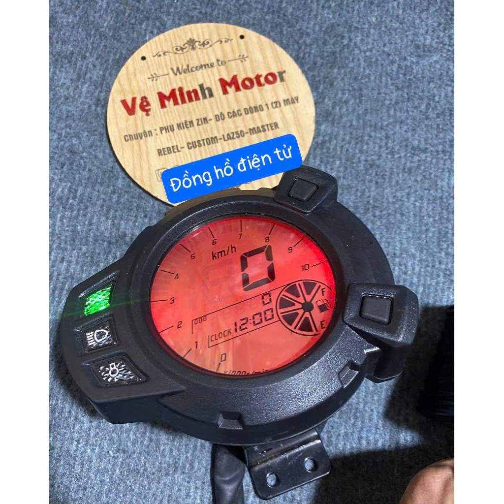 Đồng hồ điện tử full chức năng km Gn 125,Yb 125,Wolf 125,Dealim 125 ...