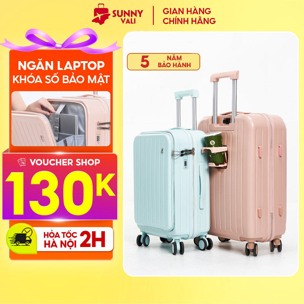 Vali du lịch SUNNY-LATO NÂNG CẤP vali kéo size 20/24 ,tích hợp ngăn ...